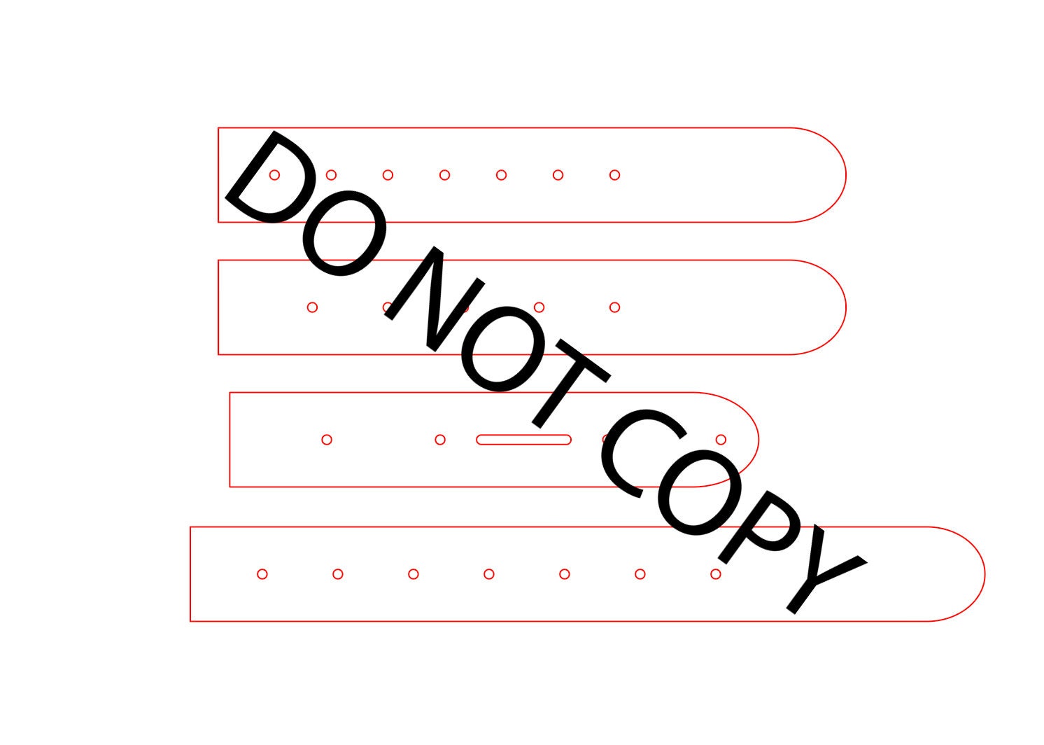 1.25" Belt Making Template - Etsy