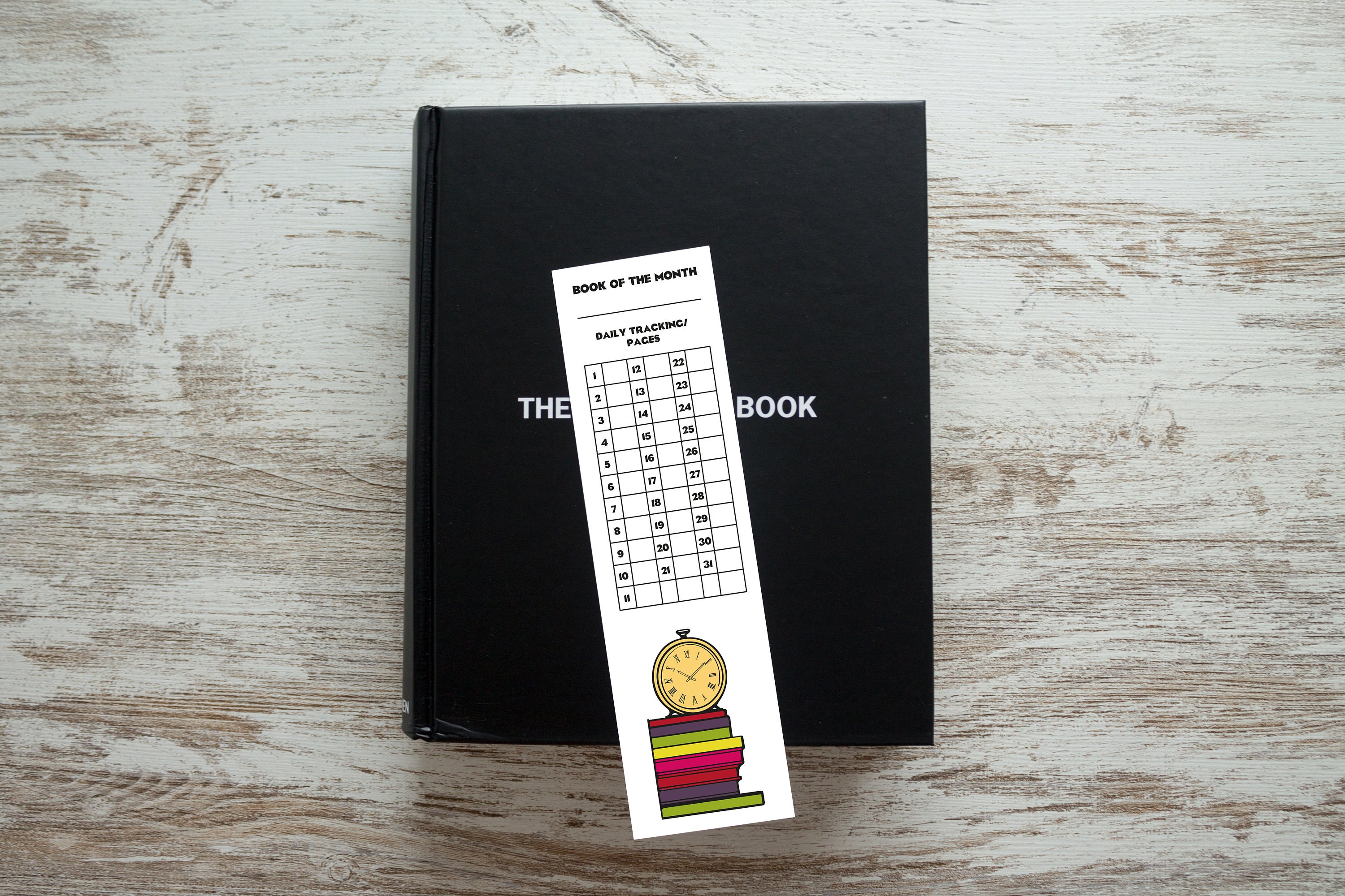 Set of Printable Bookmarks With Daily Tracker Pages and Book Review ...