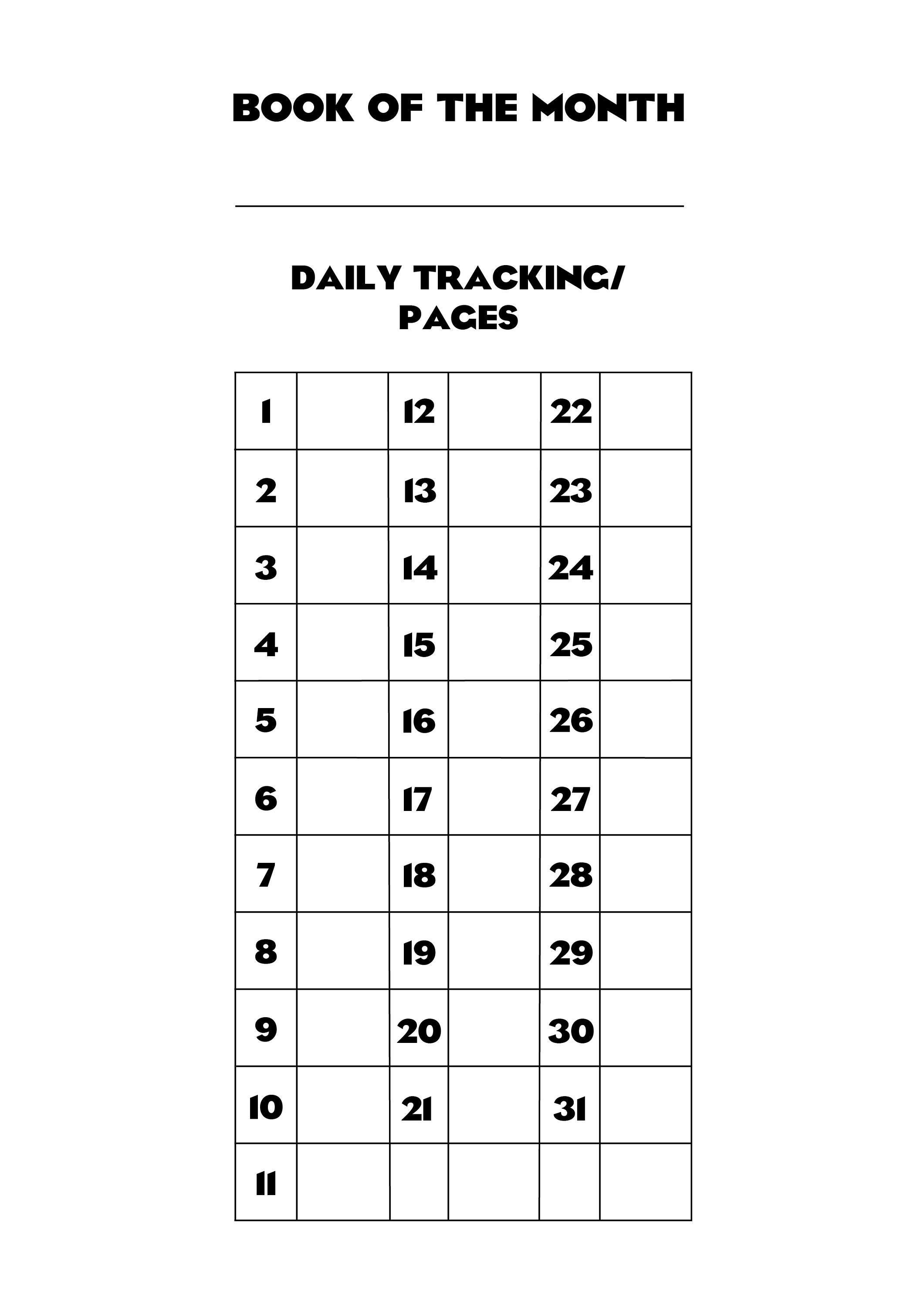 Set of Reading Trackers Printable, Bookshelf Reading Planners A4, Daily ...