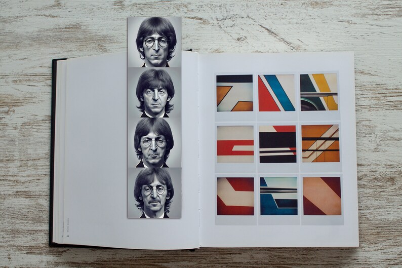 Set of Printable Bookmarks With the Beatles Images. Imagine How the ...