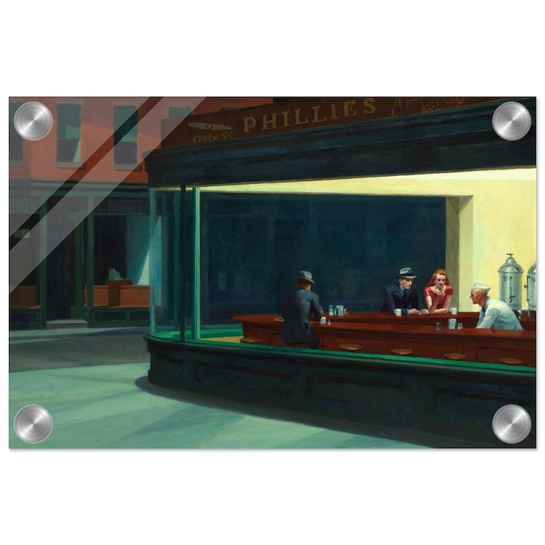 Edward Hopper, Nighthawks (1942) Acrylic Print - Etsy