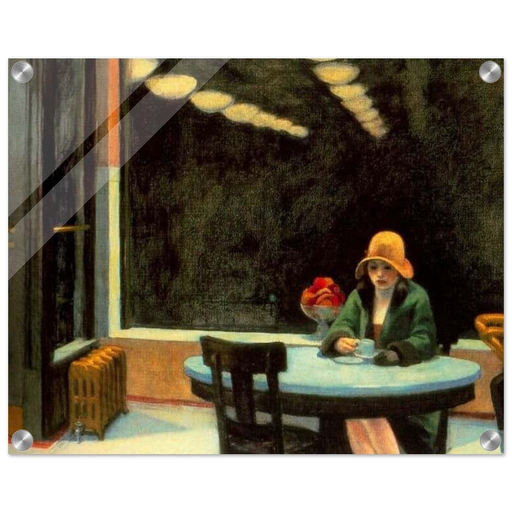 Edward Hopper Automat 1927. Acrylic Print. - Etsy