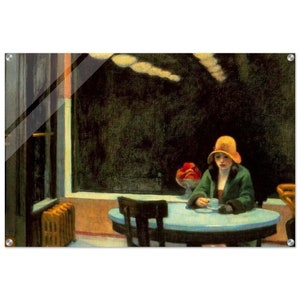 Edward Hopper - Automat 1927. Acrylic Print. - Etsy