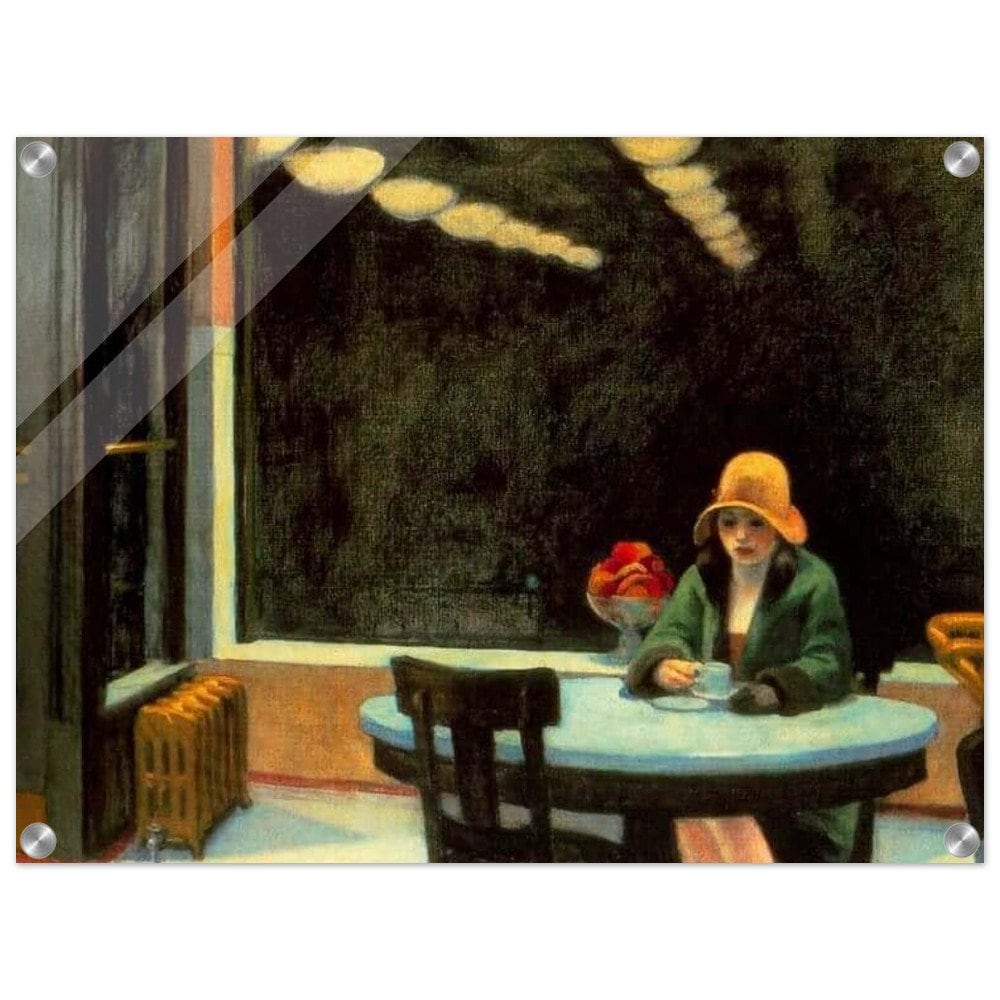 Edward Hopper Automat 1927. Acrylic Print. - Etsy