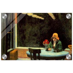 Edward Hopper - Automat 1927. Acrylic Print. - Etsy