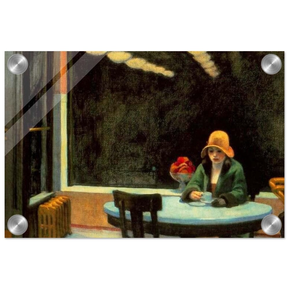 Edward Hopper Automat 1927. Acrylic Print. - Etsy