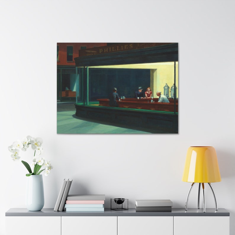 Edward Hopper, Nighthawks 1942, Canvas - Etsy