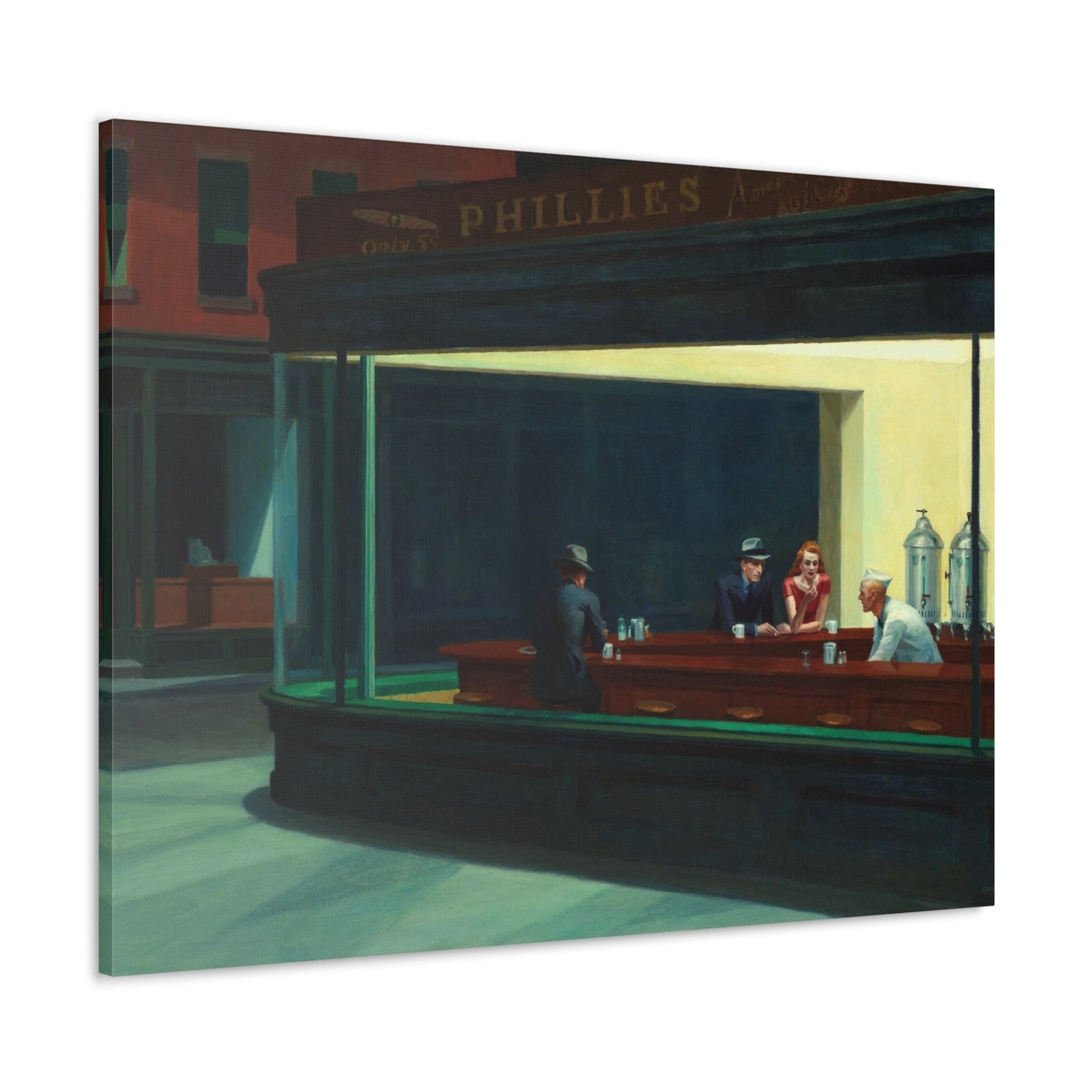 Edward Hopper, Nighthawks (1942), Canvas - Etsy