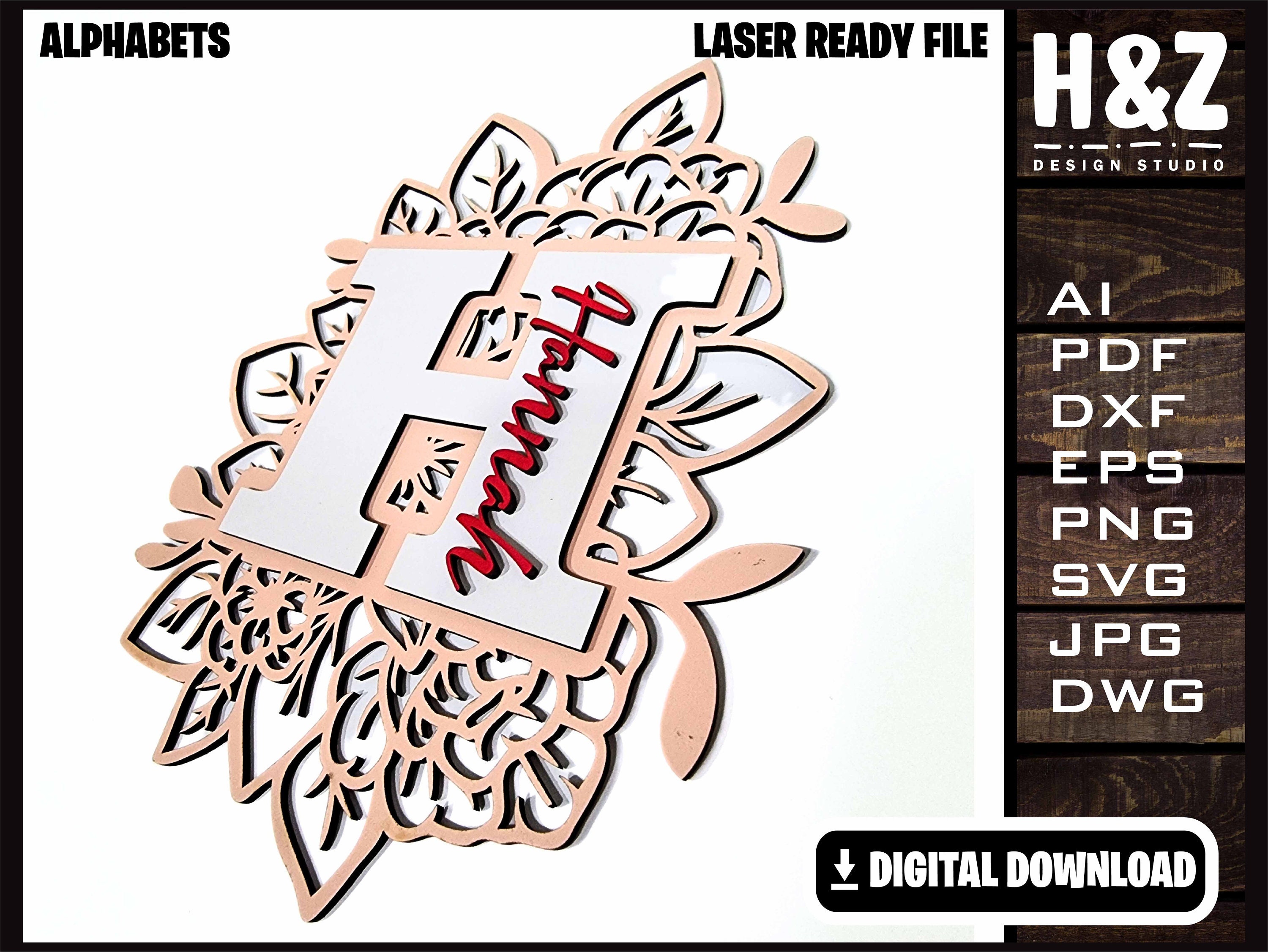 Floral Alphabet Name, Alphabet, Monogram, Floral Monogram, Letters,svg ...