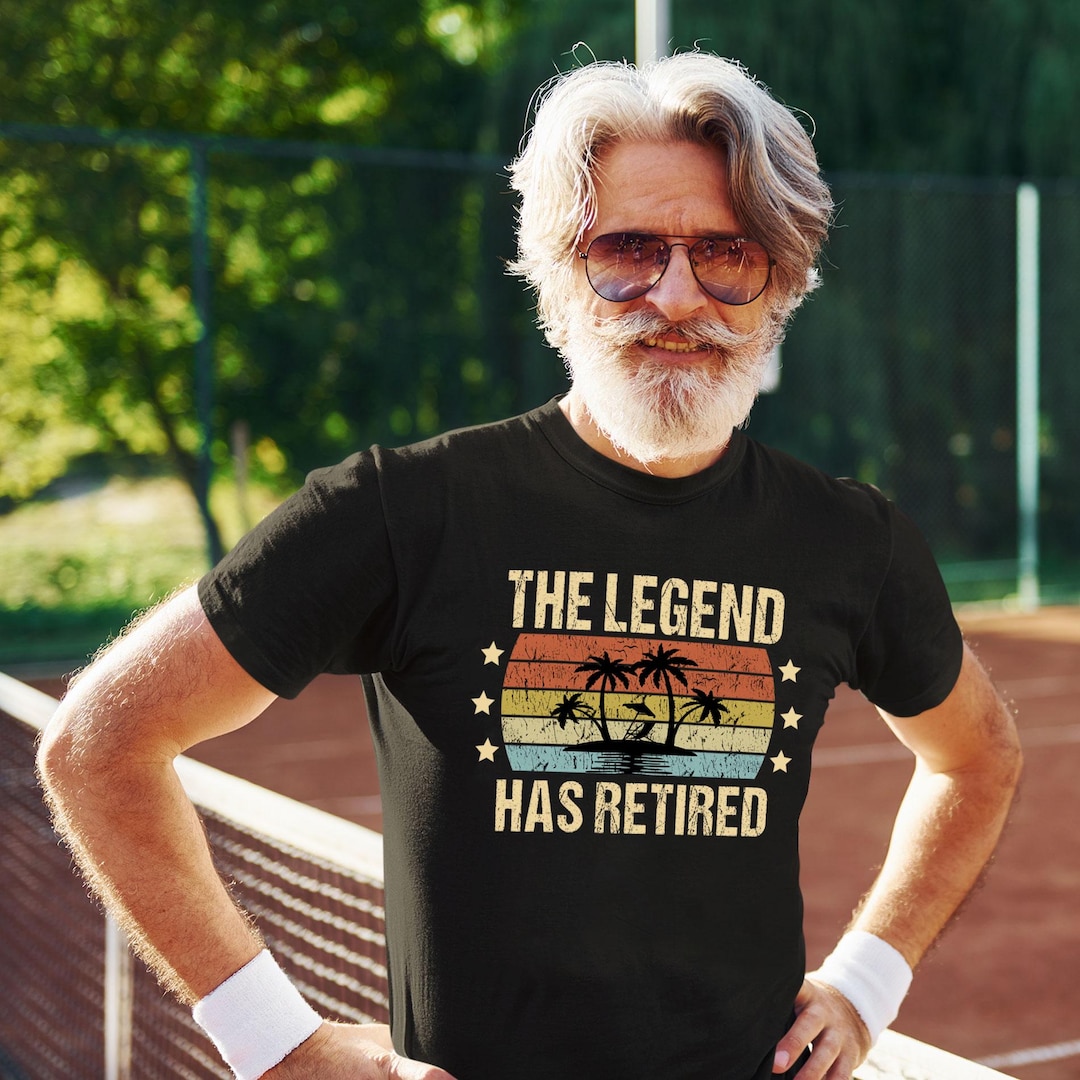 Funny Retirement for Men Vintage the Legend Has Retired Retirement ...
