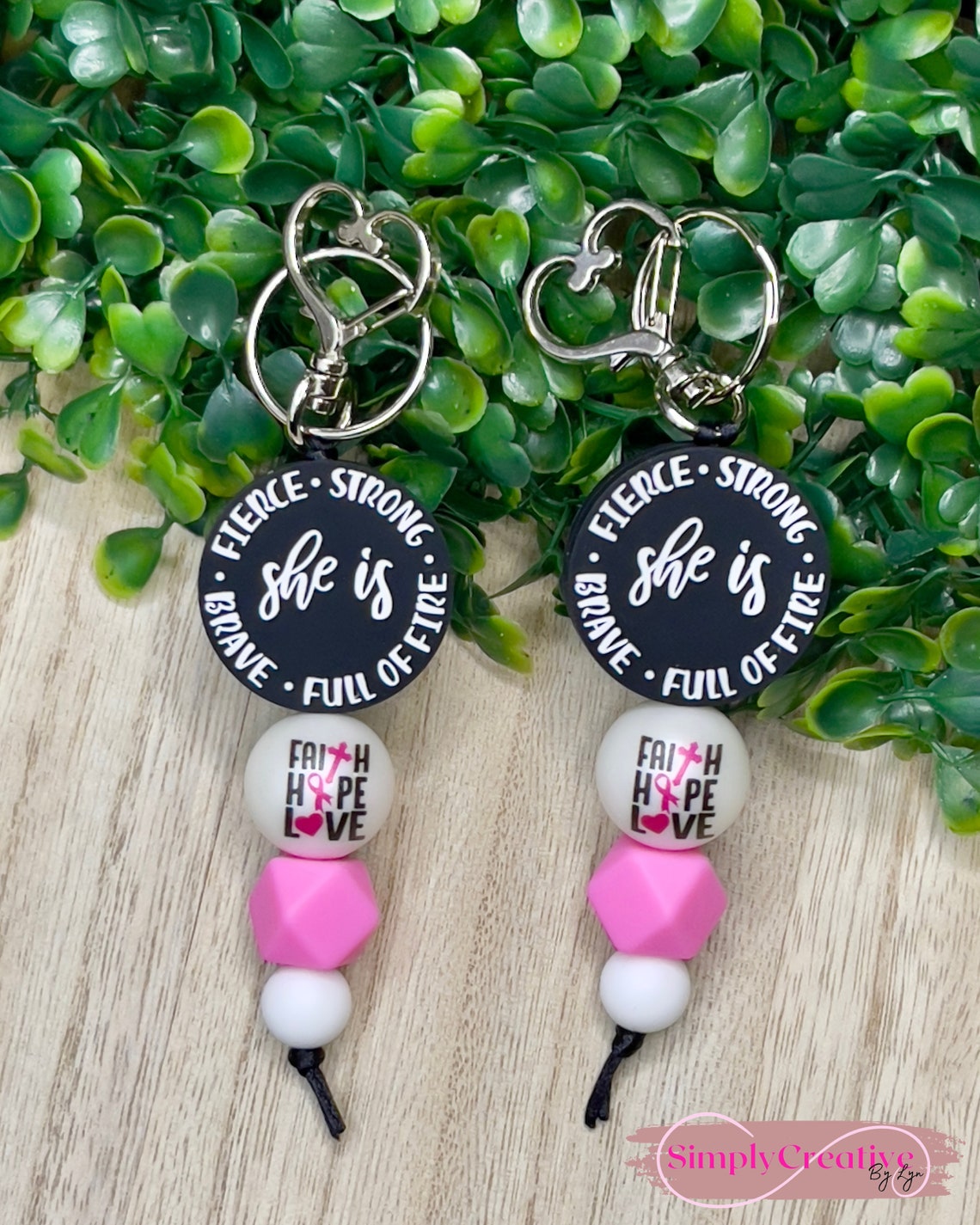 Breast Cancer Awareness Keychain, Pink Ribbon Key Chain, Think Pink ...