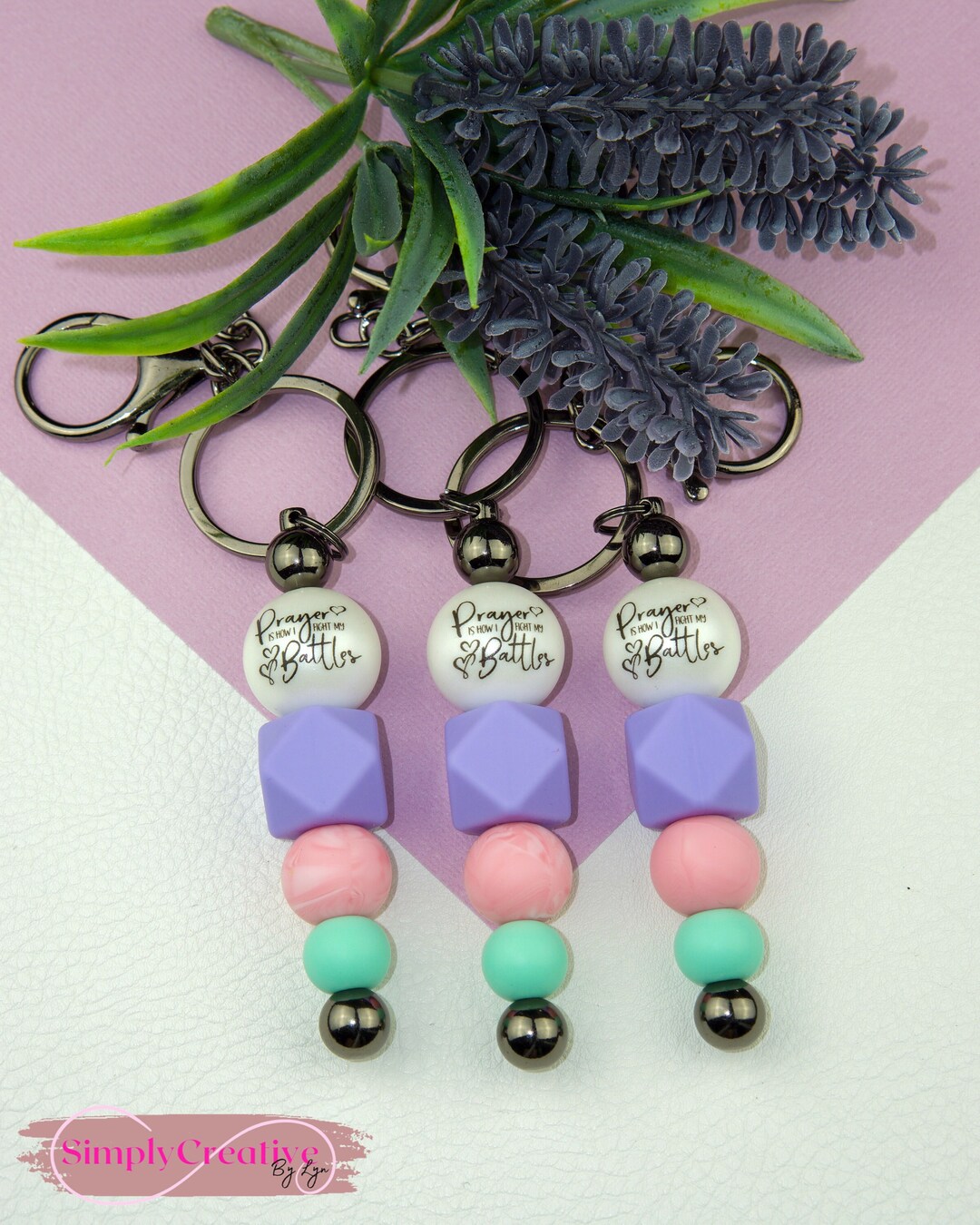 Religious Christian Key Chain, Cute Prayer Keychain, Battle Key Chain ...