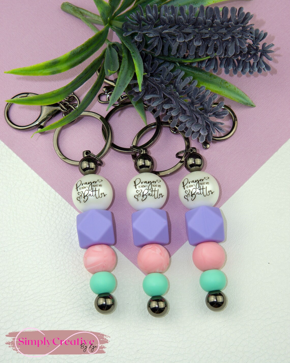 Religious Christian Key Chain, Cute Prayer Keychain, Battle Key Chain ...