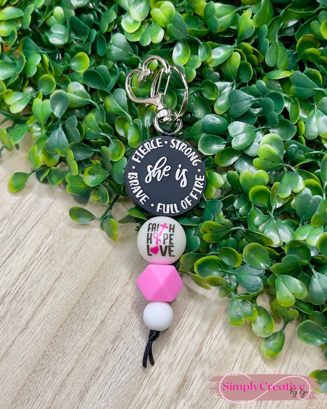 Breast Cancer Awareness Keychain, Pink Ribbon Key Chain, Think Pink ...