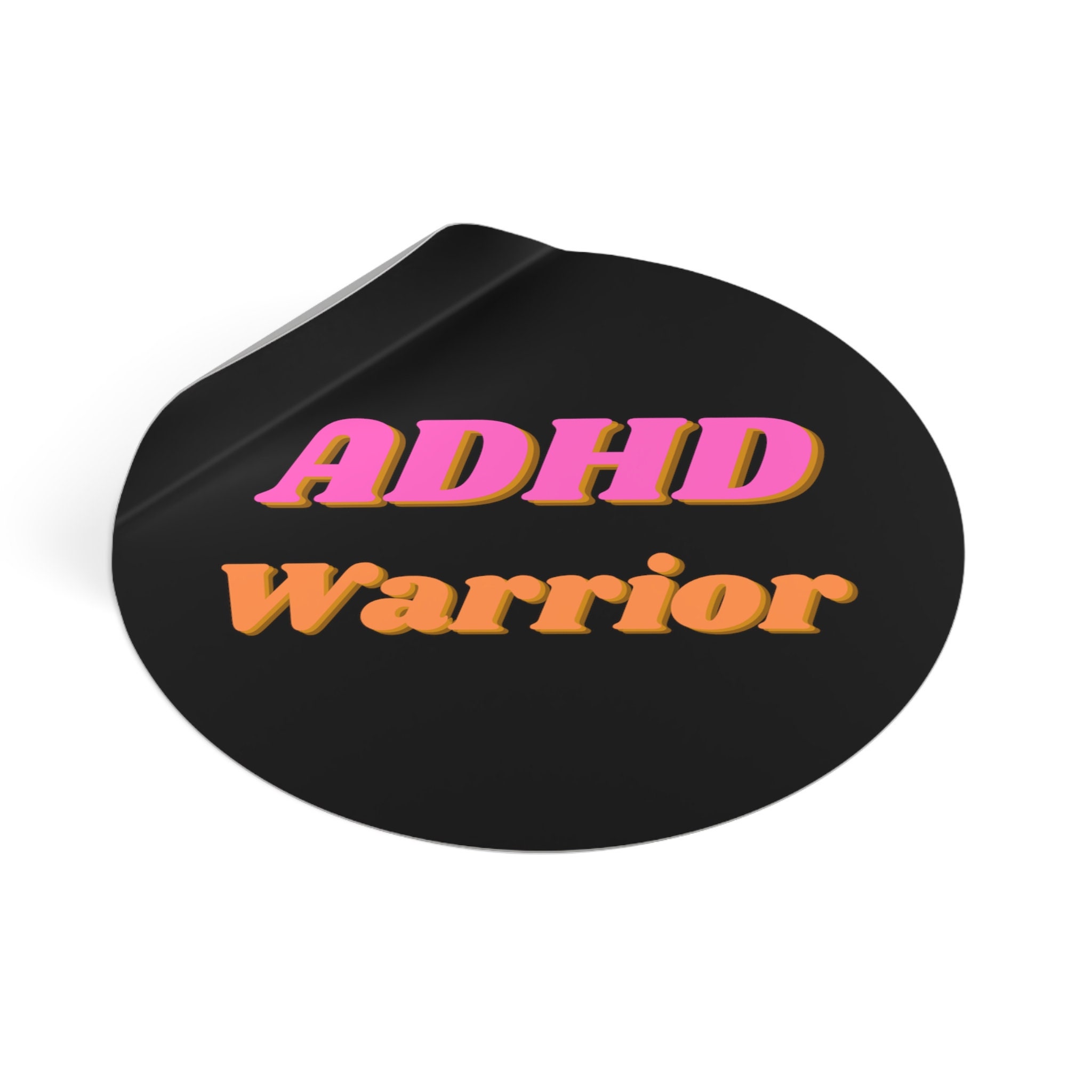ADHD Warrior Vinyl Sticker Mental Health Awareness Laptop - Etsy