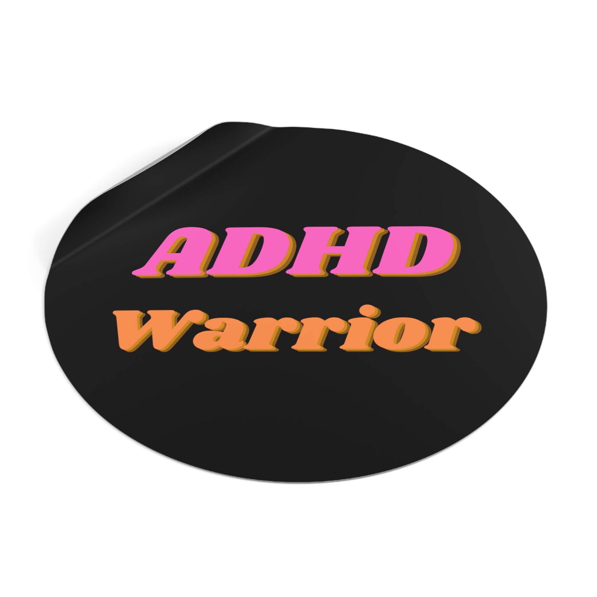 ADHD Warrior Vinyl Sticker Mental Health Awareness Laptop - Etsy