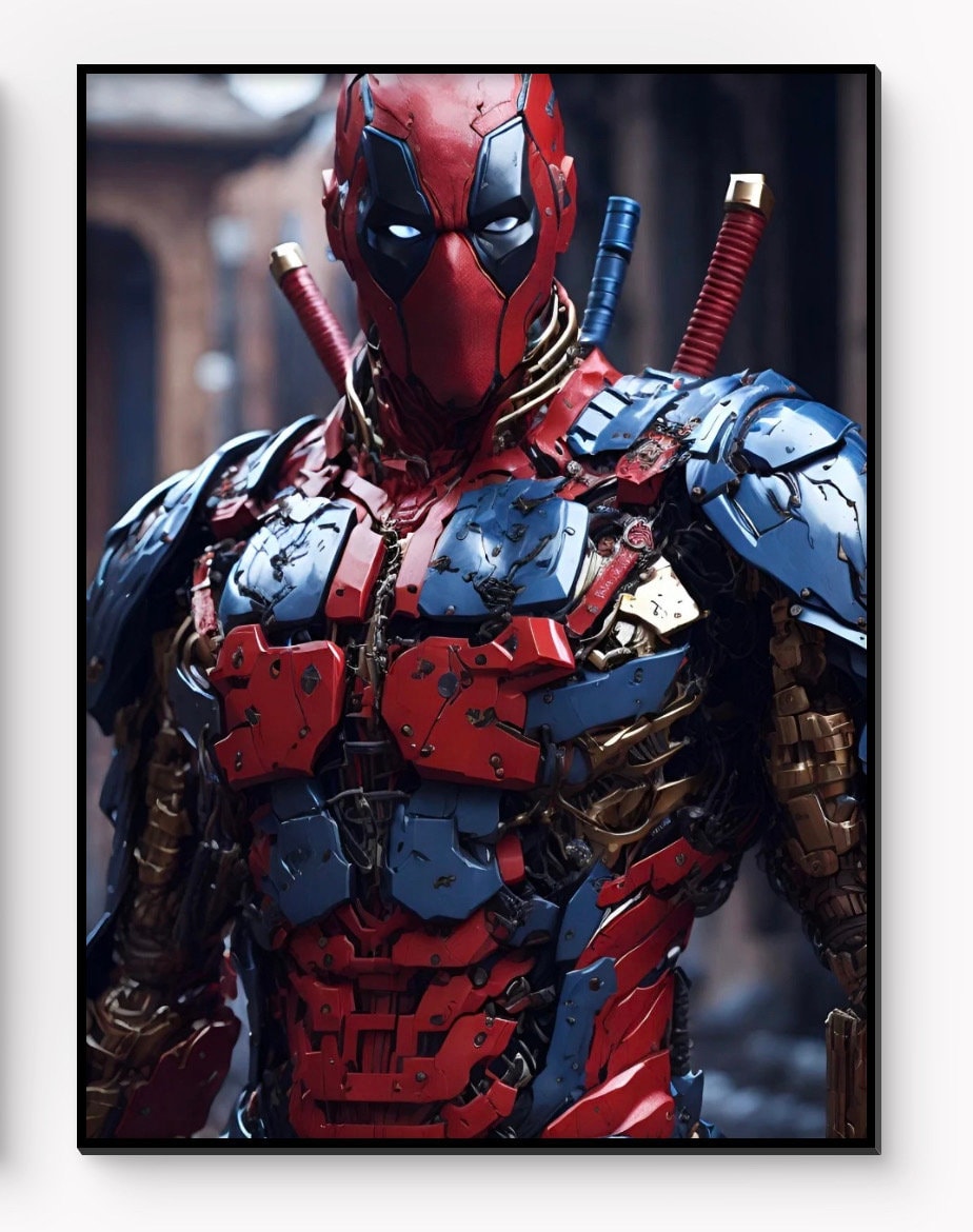 Deadpool Cyborg - Digital - Etsy