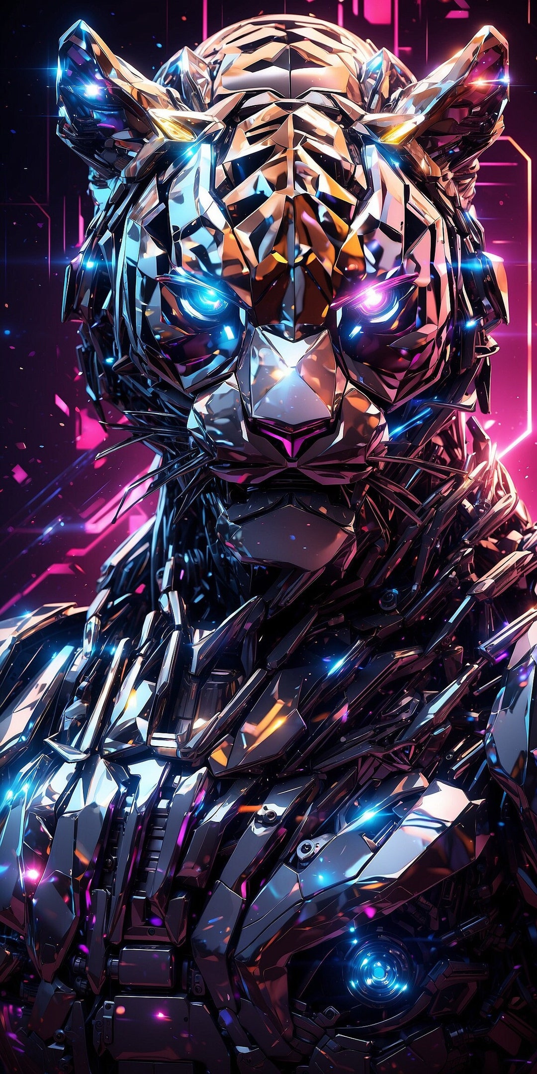 Cyborg Tiger Movie Poster Digital - Etsy