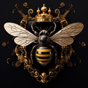 Queen Bee - the Logo Presents a Queen Bee as the Central and ...