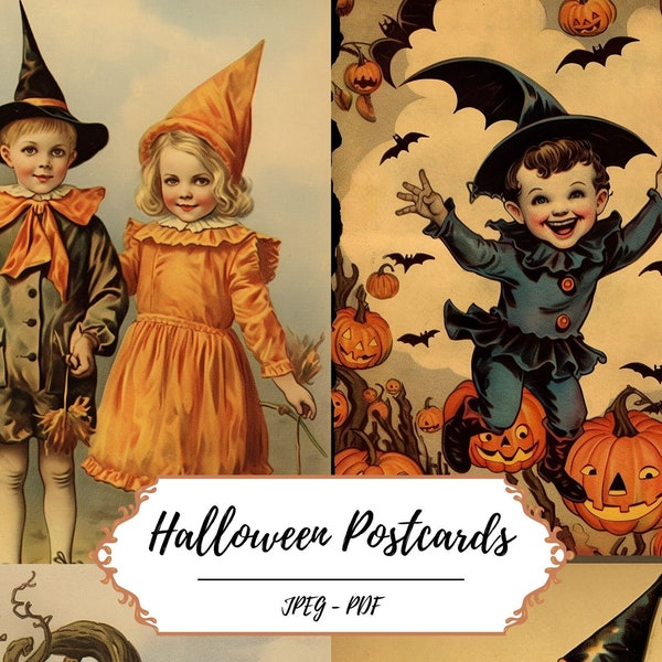 Vintage Inspired Autumn Printable Pages // 60 Fussy Cut Images ...