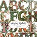 Shabby Chic Alphabet Printable Pages // 104 Fussy Cut Images // Floral ...