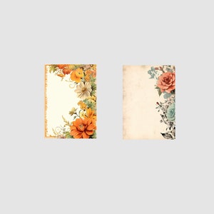 Floral Printable Journal Pages // 20 Vintage Inspired Flower Journaling ...