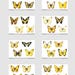 Yellow Butterfly Printable Pages // 60 Vintage Inspired Fussy Cut ...