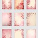 Pink Floral Printable Journal Pages // 20 Journaling Digital Ephemera ...