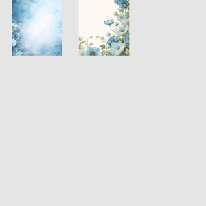 Blue Printable Journal Pages // 20 Journaling Papers // Digital ...