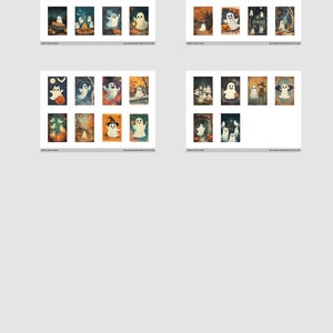 Ghost Postcard Printables // 30 Vintage Inspired Halloween Images ...