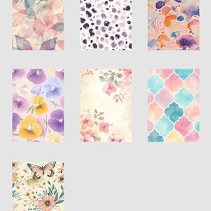 Pastel Printable Pattern Pages // 25 Vintage Inspired Print at Home ...