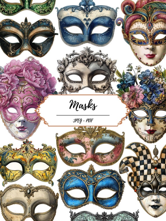 Recortes De Máscaras De Carnaval