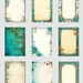 Turquoise Printable Journal Pages // 20 Journaling Papers // Digital ...