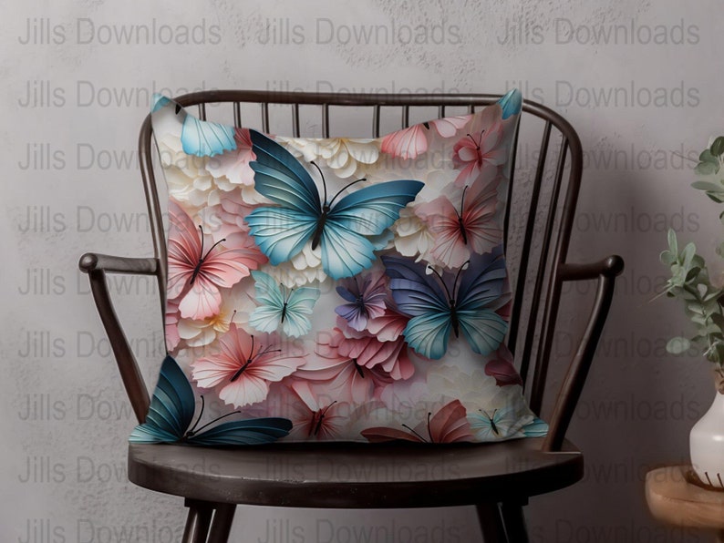 3d Butterflies Seamless Pattern. Digital Seamless Pattern 300 Dpi PNG ...