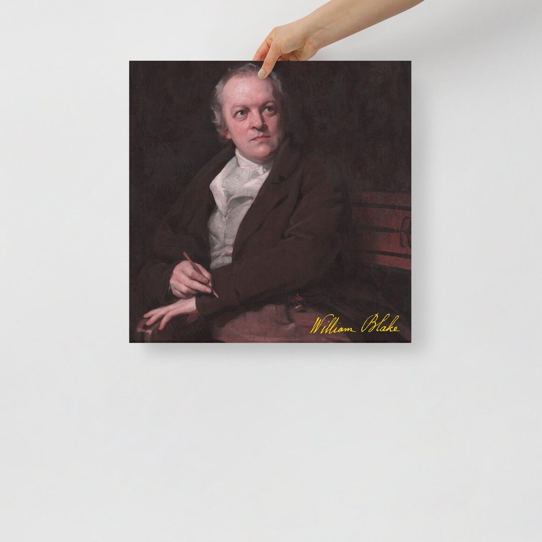William Blake Portrait Print With Blakes Signature A Glimpse Into ...