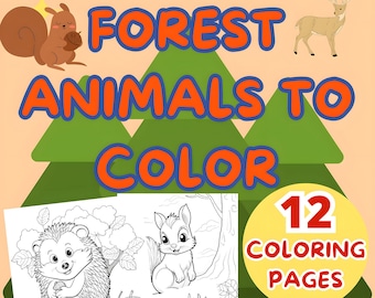 Woodland Forest Animals Coloring Pages, Woodland Animals Coloring Pages ...