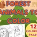 12 Forest Animals Coloring Pages, Woodland Animals Coloring Pages ...