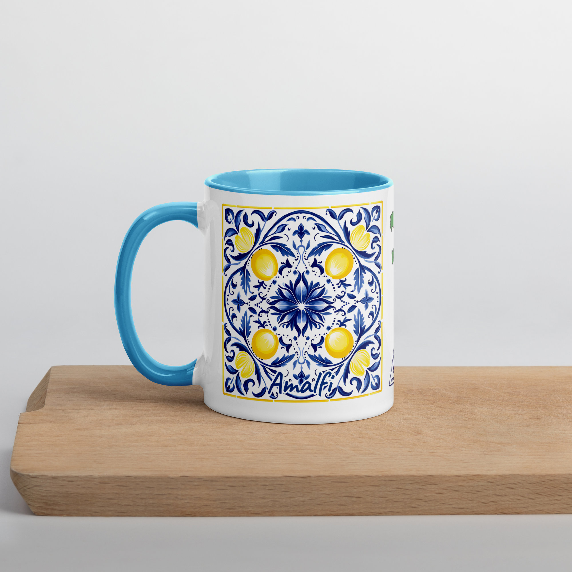 Mug Italian Lifestyle, Mug Amalfi, Travel, Stamp, Amalfi, Italian City ...