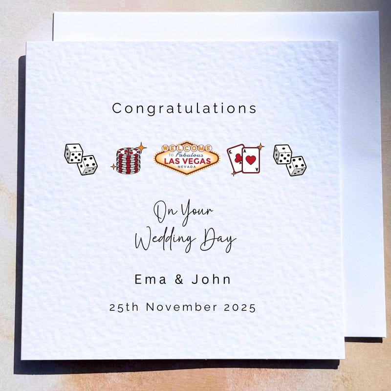 Las Vegas Chips Wedding - Etsy UK