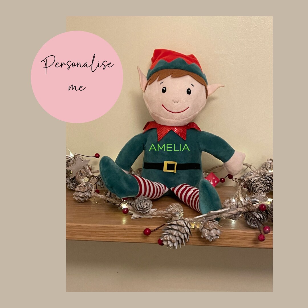 Personalised Elf Soft Toy Christmas Elf Gift for Your - Etsy