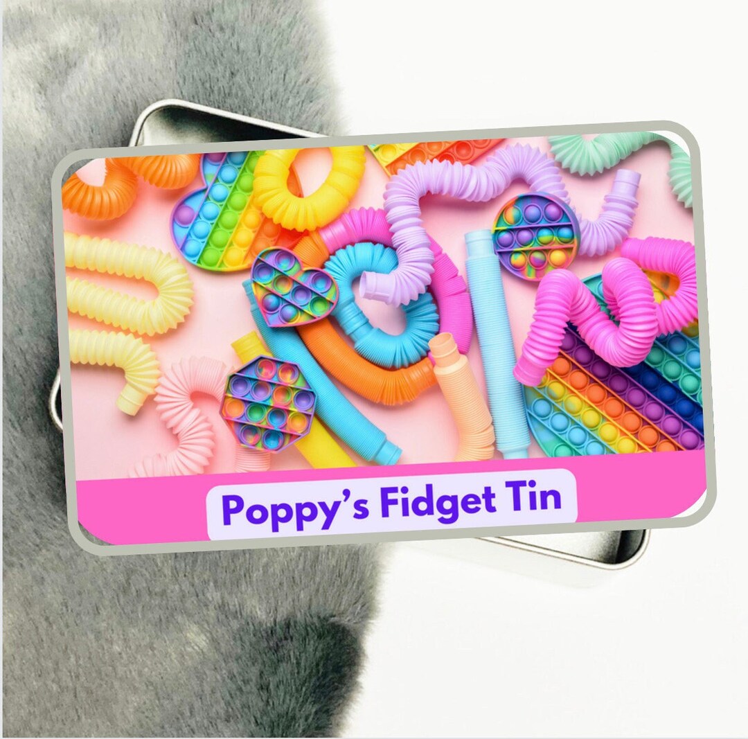 Personalised Fidget Toy Storage Tin, Fidget Toy Christmas Gift Ideas ...