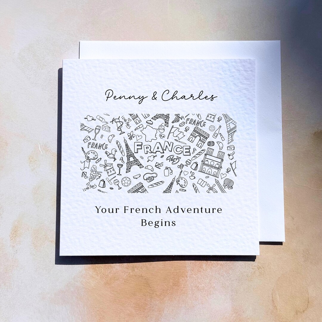 Personalised New Life in France Card, French Family Relocation Card - Etsy