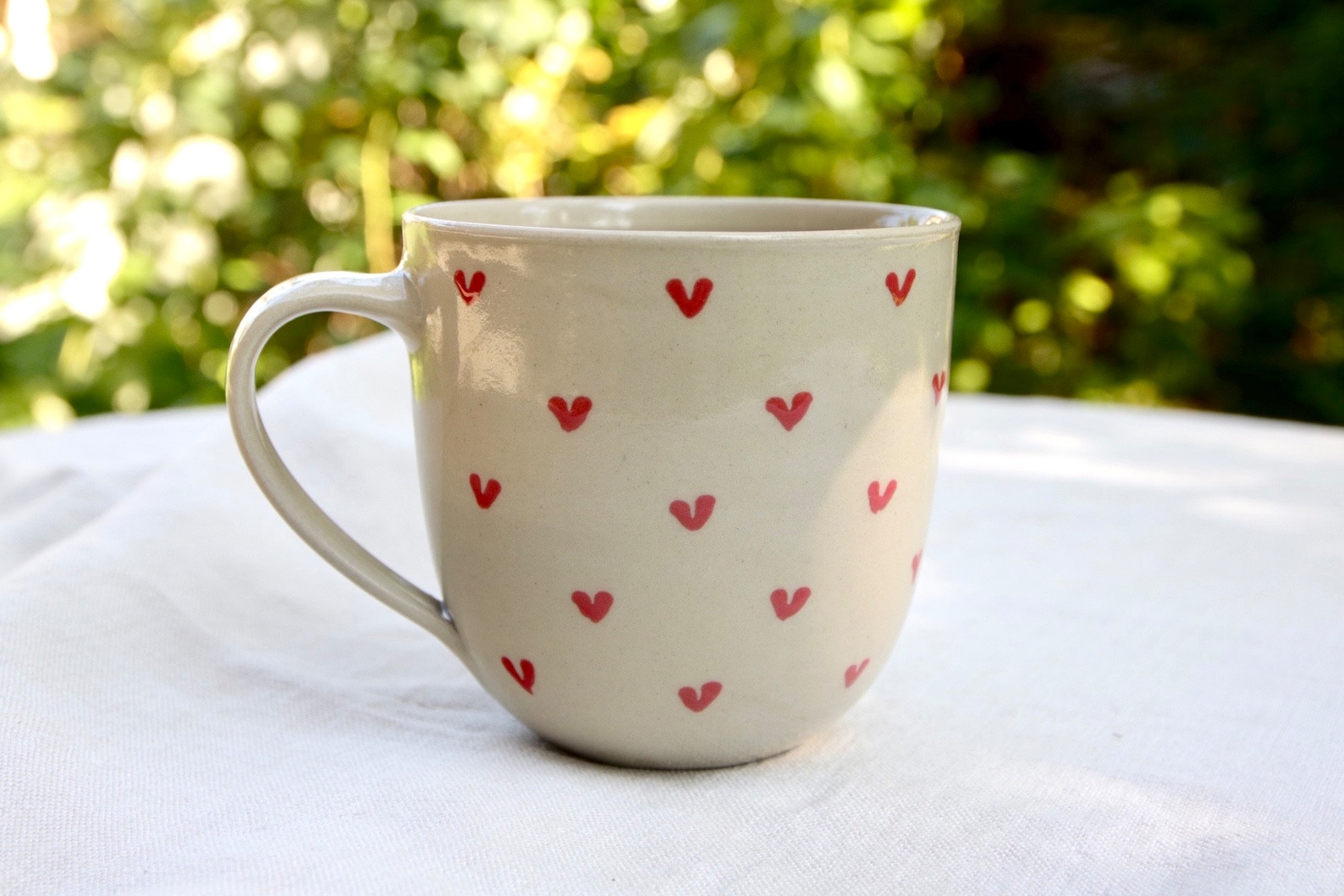 Große Tasse aus Keramik / Jumbotasse / Herzchentasse / - Etsy.de