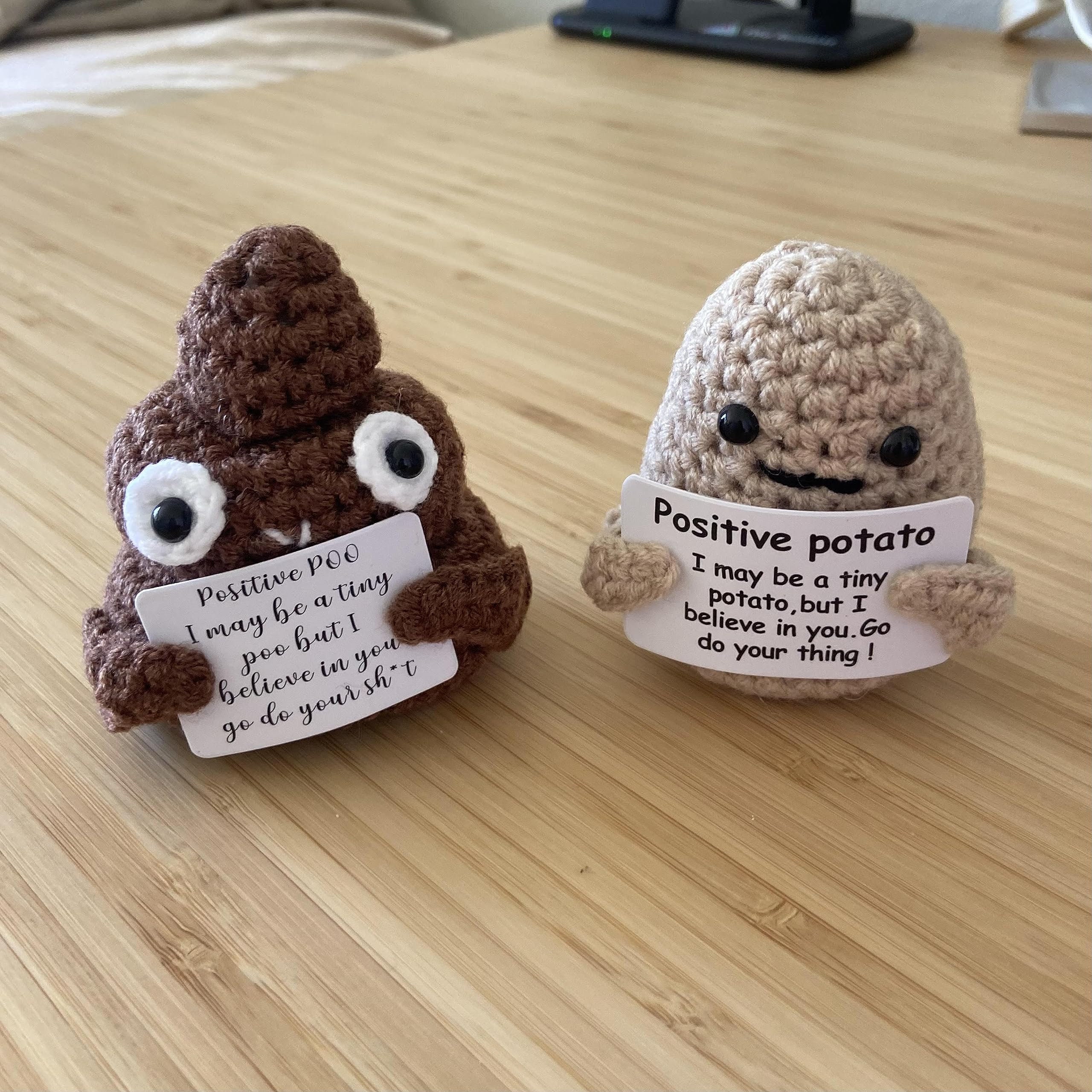 Positive Poo Doll Unique Funny Crochet Poo Handmade Knitted Pooh Cute ...