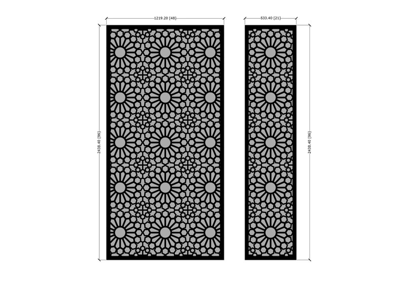 AUA - Screen - 7, Elevation Jali, Screen, Partitions Jali, Stencil ...