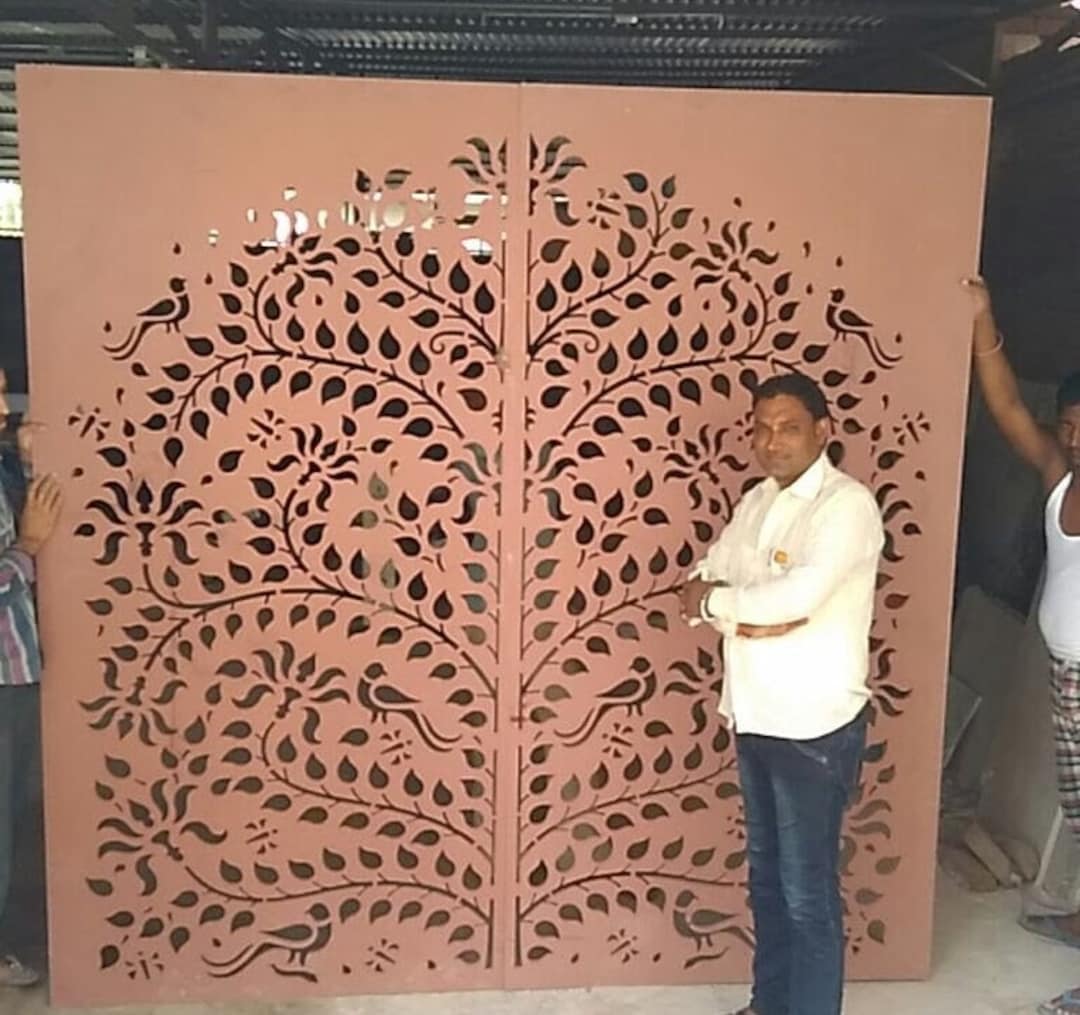 AUA - Screen - 4, Elevation Jali, Screen, Partitions Jali, Stencil ...