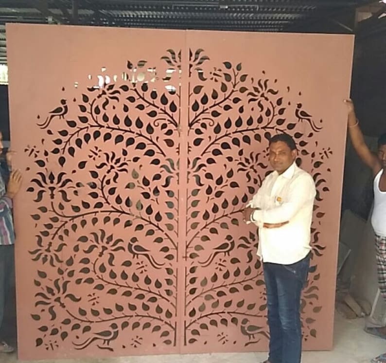 AUA - Screen - 4, Elevation Jali, Screen, Partitions Jali, Stencil ...