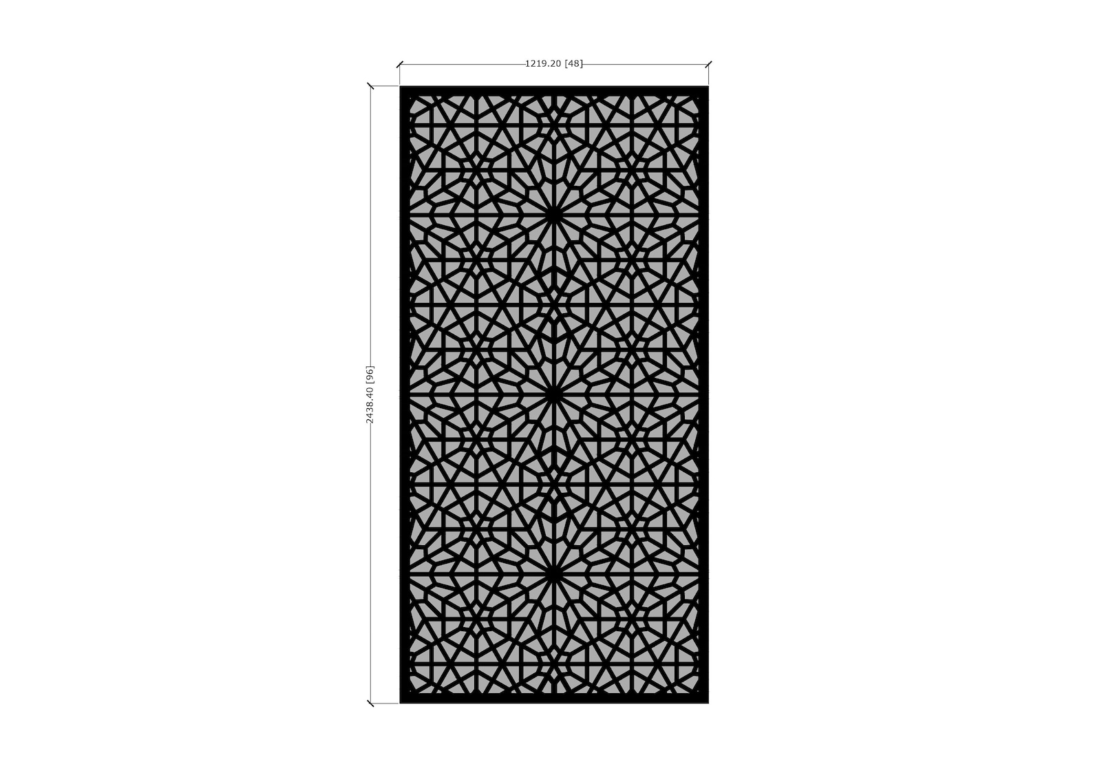 Elevation Jali Screen - Laser Cut Partition Stencil (DXF, PDF) - Etsy