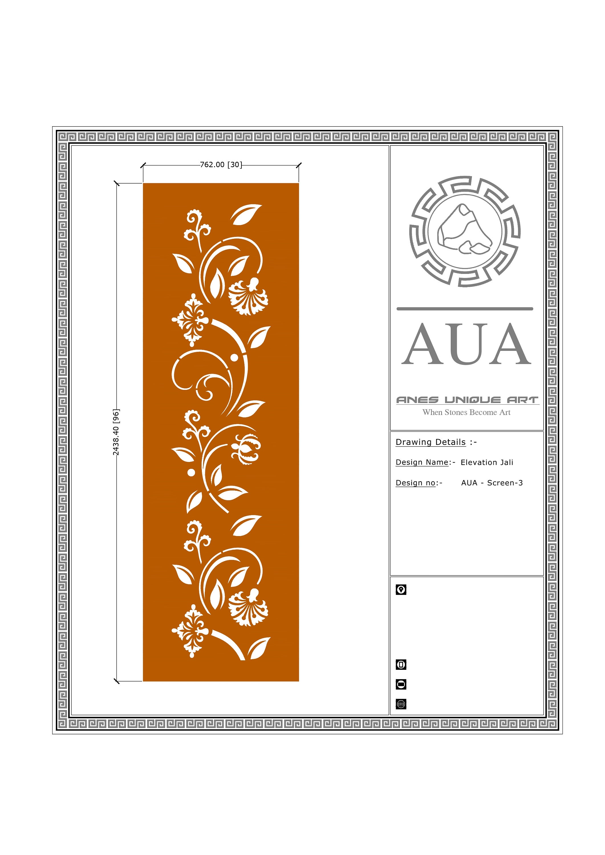 Floral Elevation Jali Screen - Laser Cut CNC DXF PDF File - Etsy