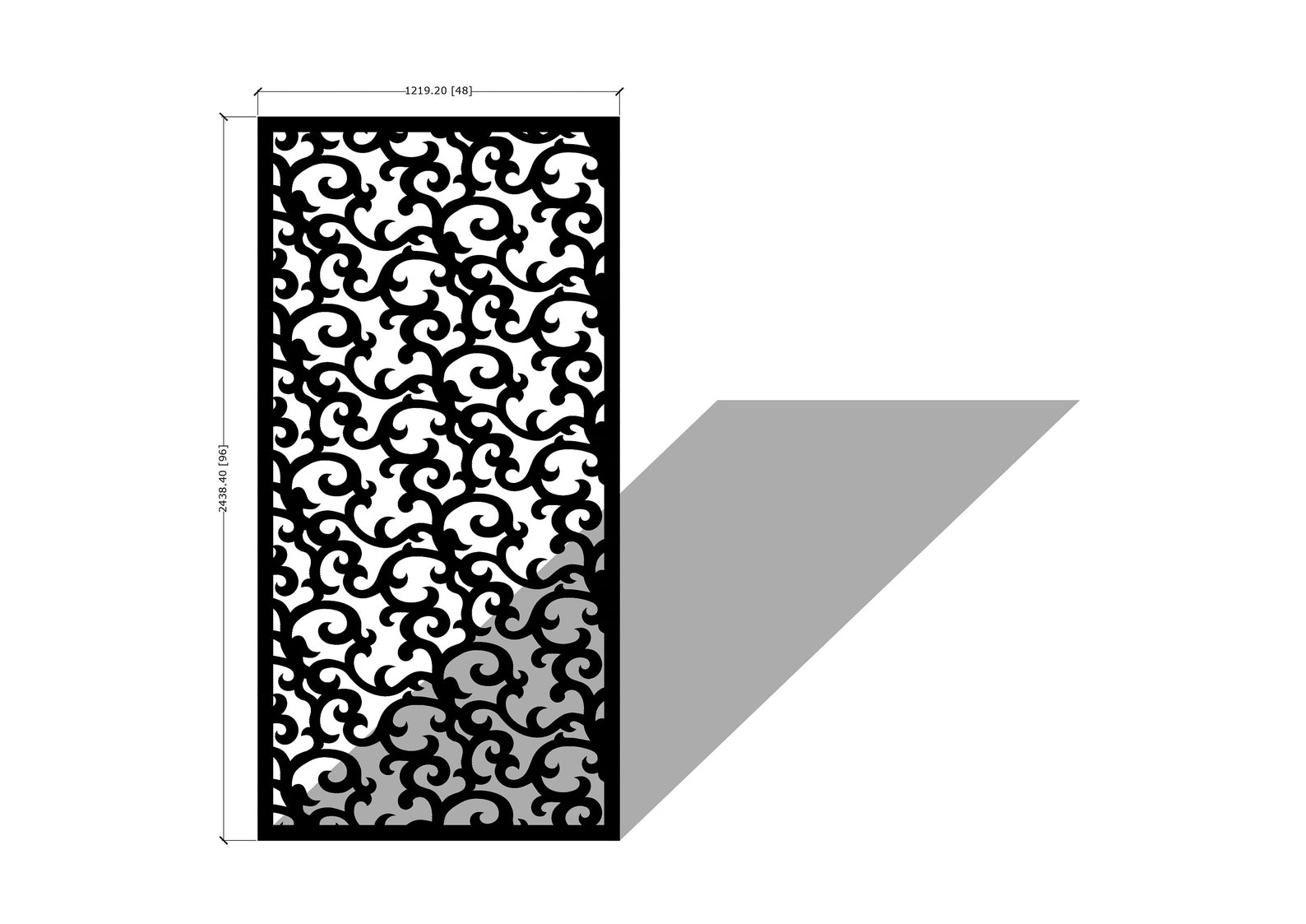 AUA - Screen - 10, Elevation Jali, Screen, Partitions Jali, Stencil ...